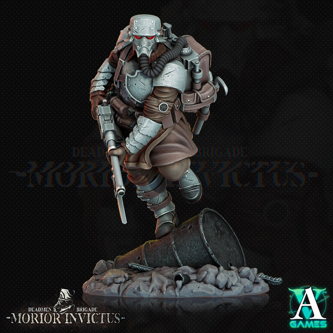 Sci-fi Miniature Army Veterans | 4 Sizes /scales | Resin Mini | Morior ...