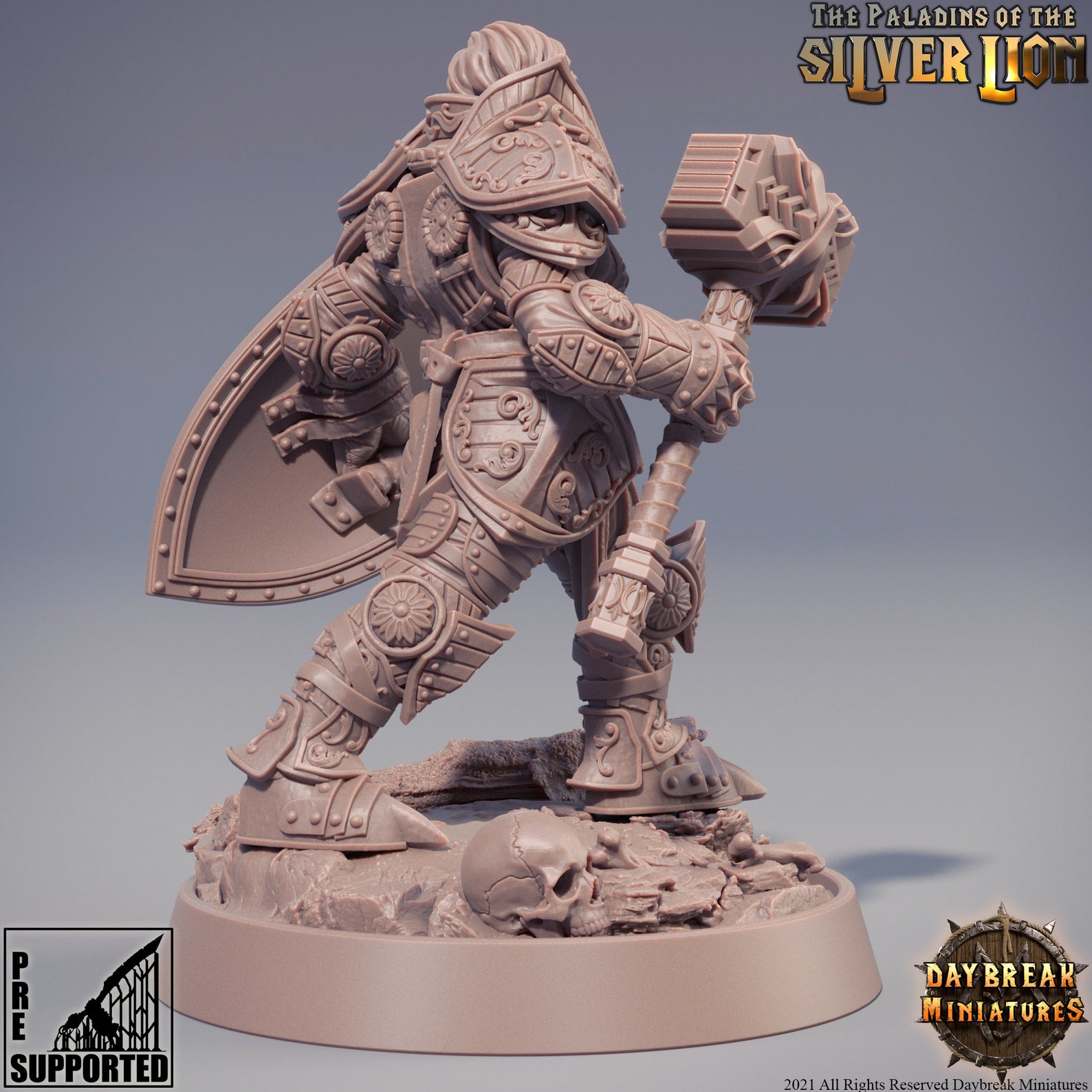 Paladin | Miniature | Heavy Armor | Dungeons and Dragons | 28mm Scale ...