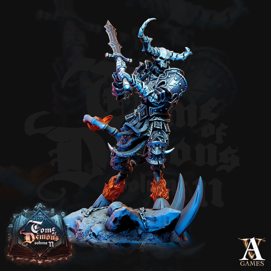 Undead Death Fighter, Demon Hell Knight | 28mm, 32mm, 75mm Scale ...