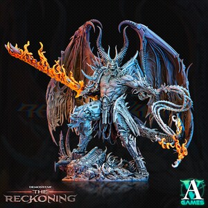 Galactic Demon Devil Lord Amaros Pit Fiend | 140mm, 112mm, 64mm Tall ...