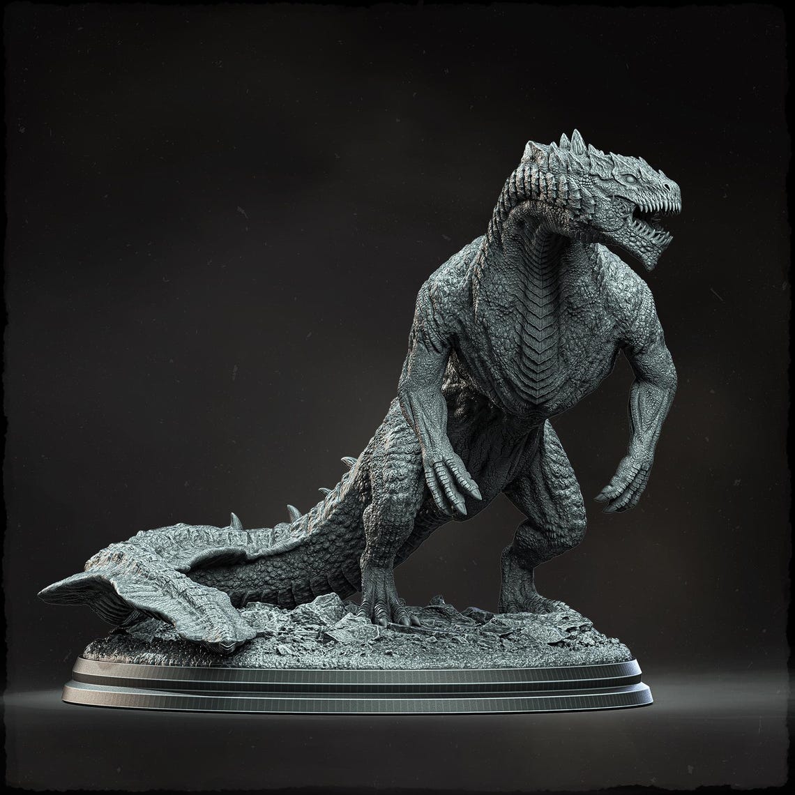 Swift Gargantuan Titan Lizard – Unpainted Resin Monster | 4 Sizes - Etsy