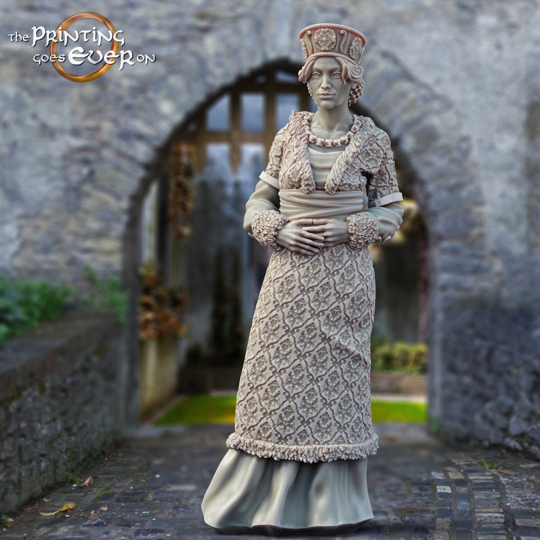 Female Noble Villager Resin Miniature | 5 Sizes /scales | Pathfinder ...