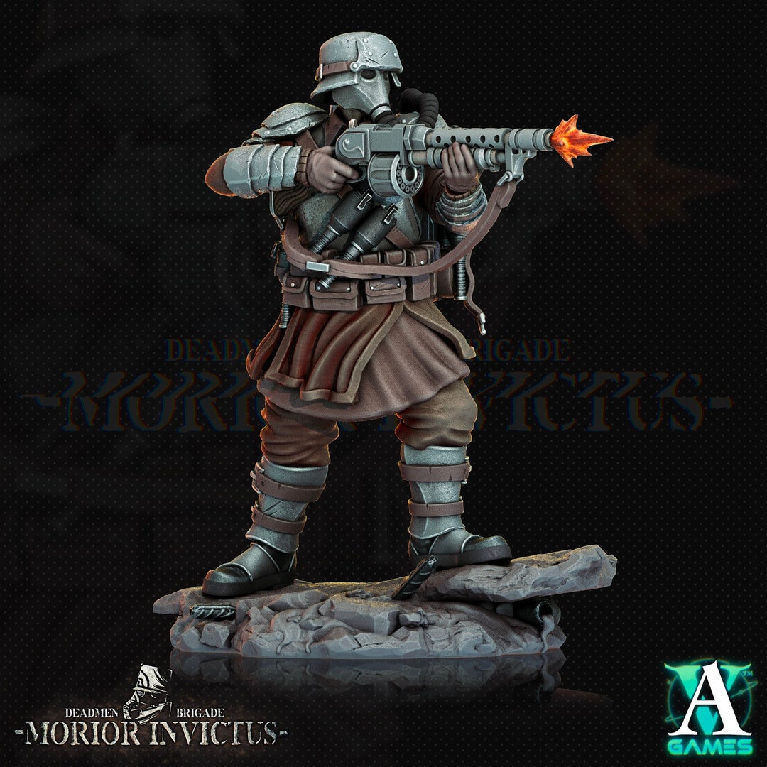 Sci-fi Miniature Army Veterans | 28mm,32mm Scales | 54mm, 75mm TALL ...