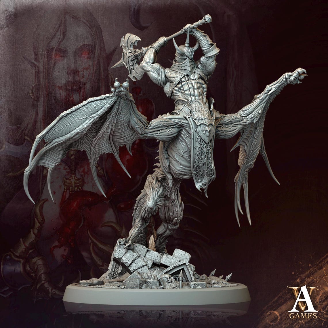 Vampire Lord Mutated Feral Spawn Miniature | 3 Sizes /scales | Undead ...