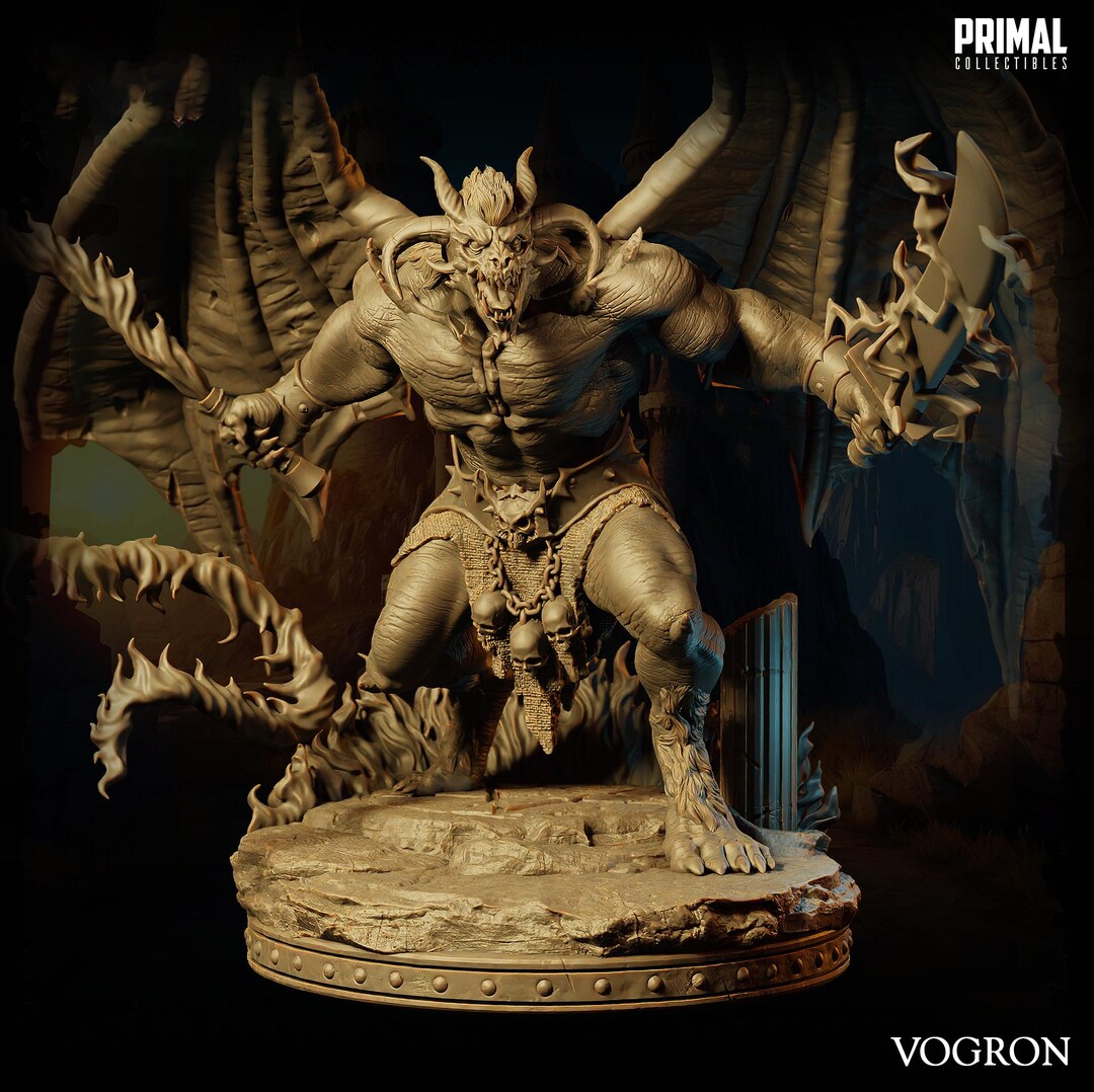 Huge Fiend Balor, Greater Demon (4 Sizes ) Mini | 28/32mm Scales 40mm ...