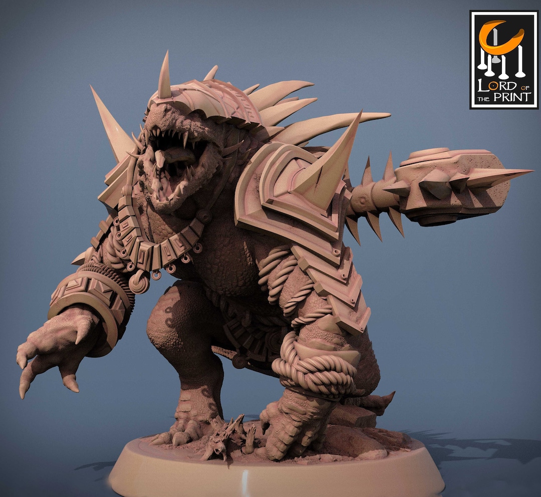 Lizardfolk Lizardman Warrior | 5 Sizes /scales | Dungeons and Dragons ...