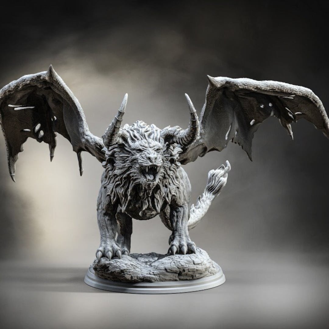 Manticore (4 Sizes Available) Miniature | 28mm ,32mm, 54mm, 75mm Scale ...