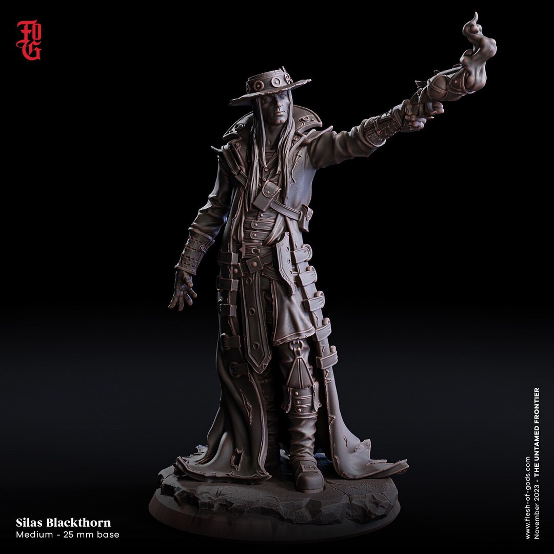 Human Gunslinger Fighter Rogue PC NPC | 28mm, 32mm,54mm,75mm,100mm ...
