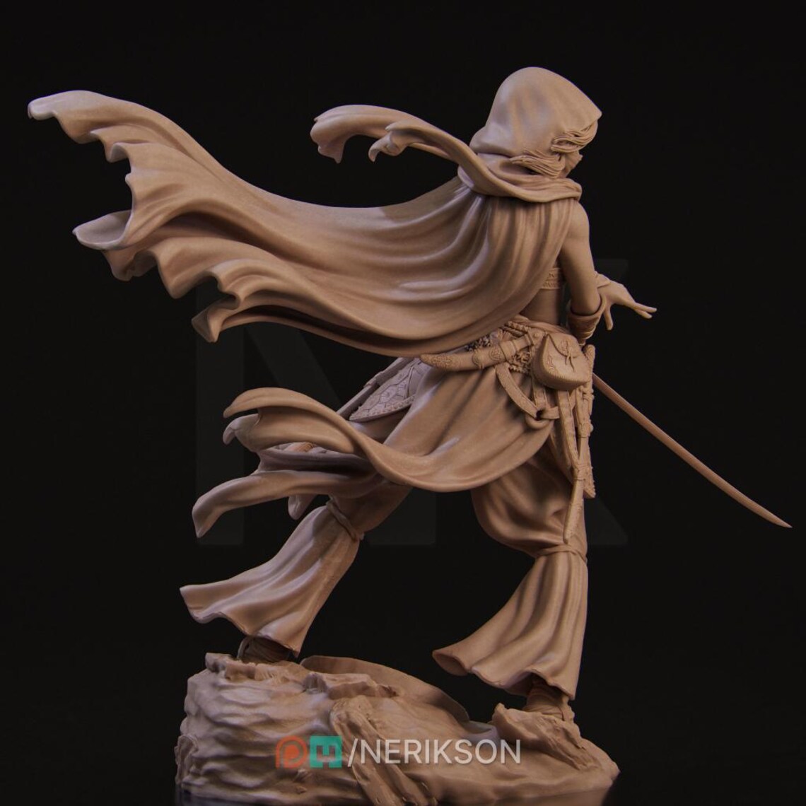 Female Human Rogue Assassin PC / NPC Unpainted Miniature | 5 Sizes ...