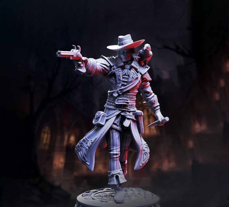 Human Ranger Witch Hunter Miniature | 5 Sizes | Unpainted Resin | Dnd ...