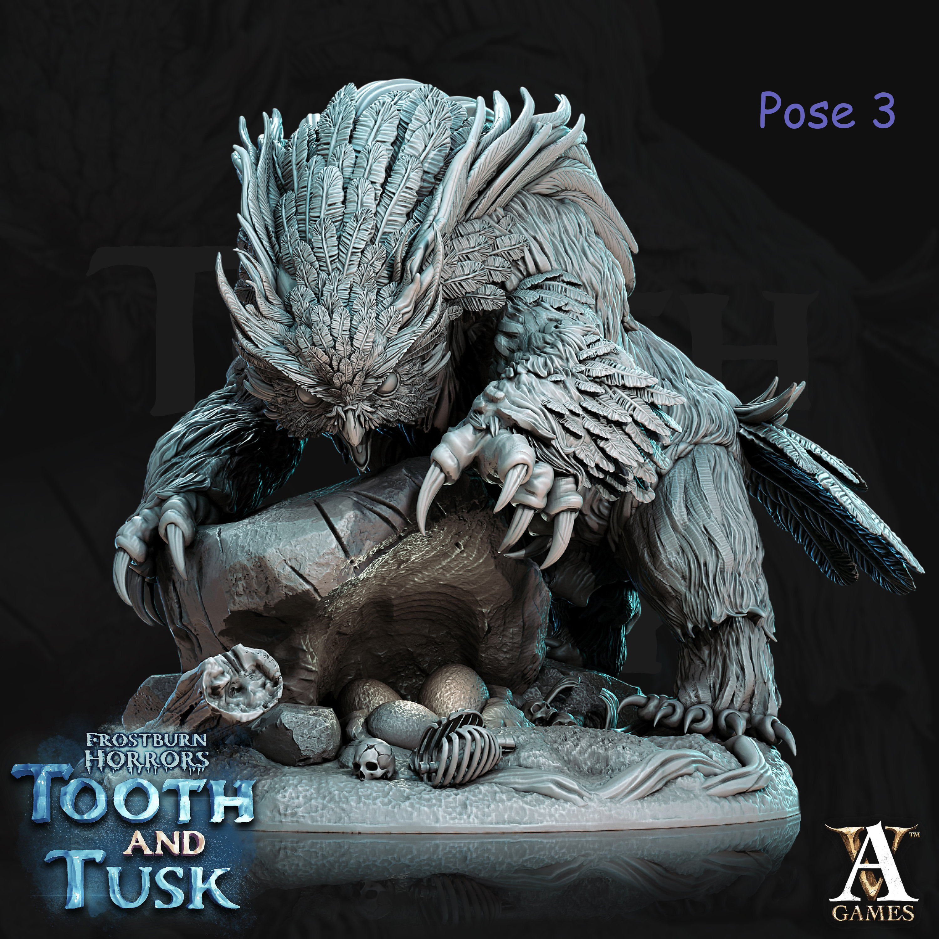 Owlbear Dnd 5e Monstrosity Miniature | 3 Poses in Large, Huge ...