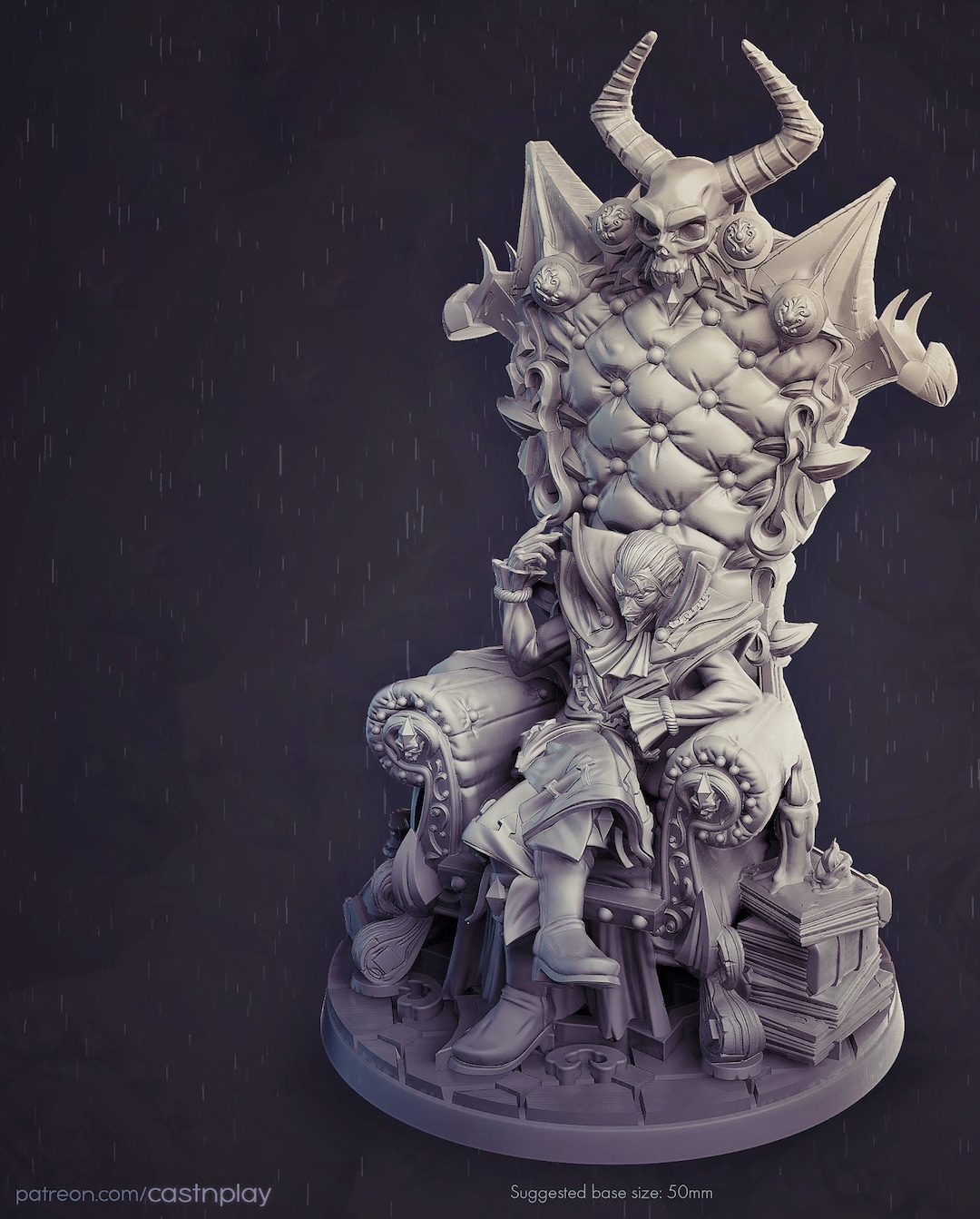 Vampire Lord Strahd on Throne 28mm 32mm 75mm Scale - Etsy UK