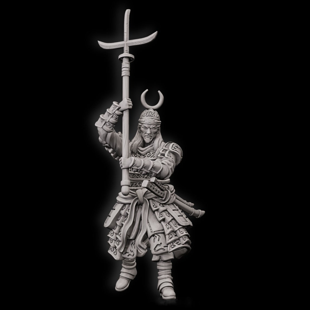 Fighter Battle Master, Samurai, Polearm Master | Dnd Miniature 28mm ...