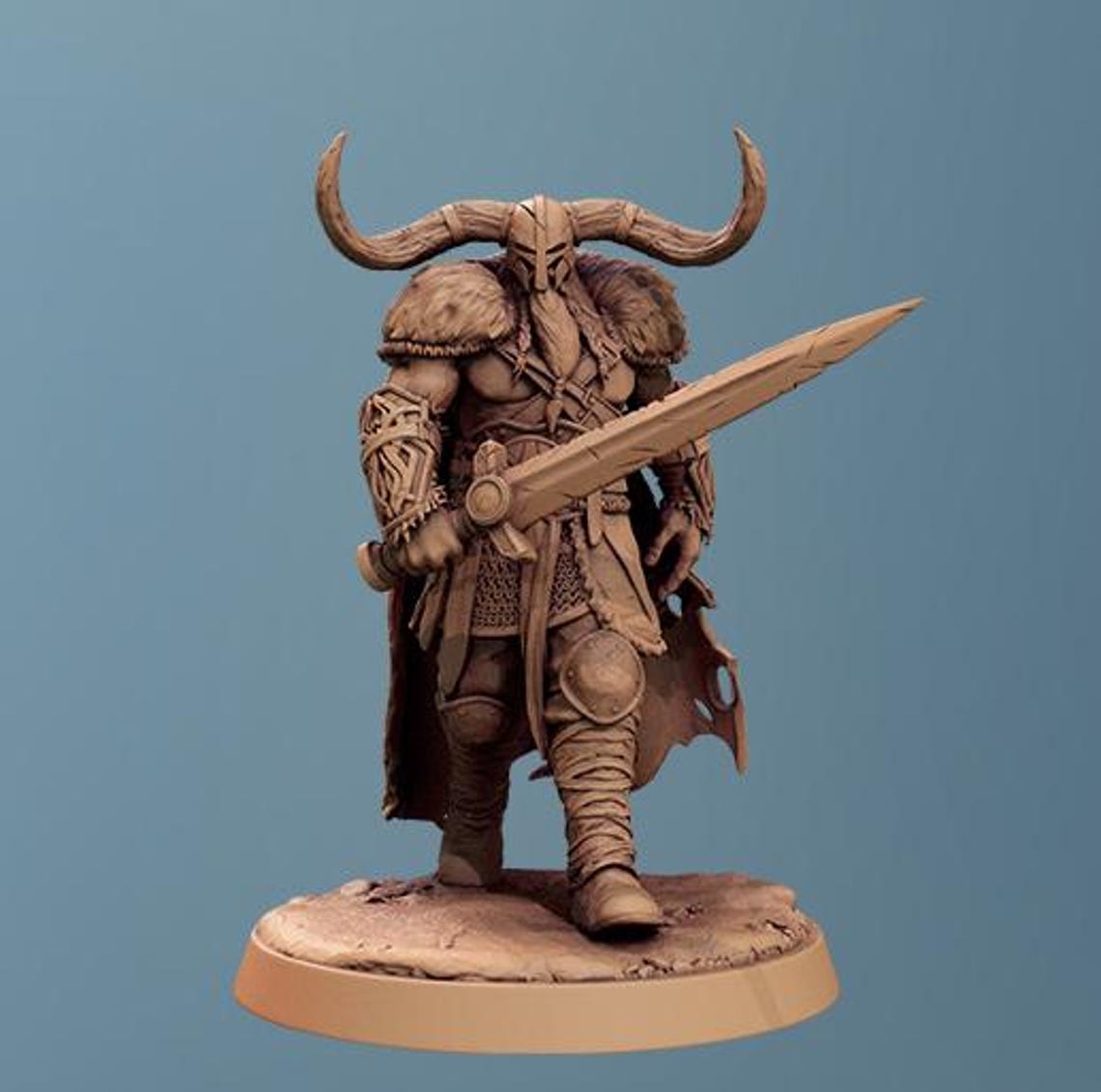 Barbarian Human / Goliath, Ranger,fighter, With Sword, Dnd Unpainted ...