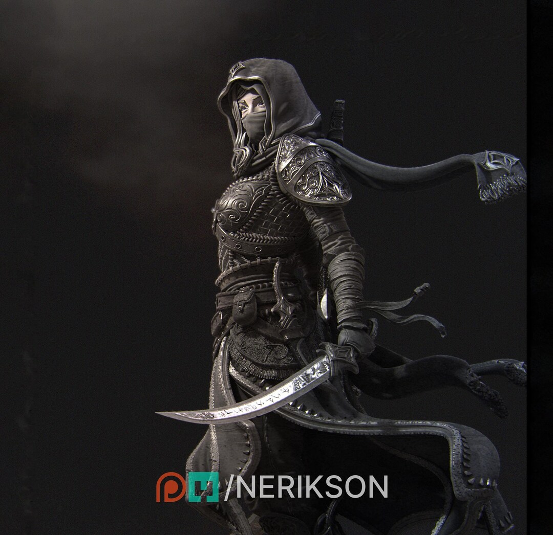 Human Female Rogue, Assassin, Also No Mask PC / NPC Dnd, Unpainted | 6 ...