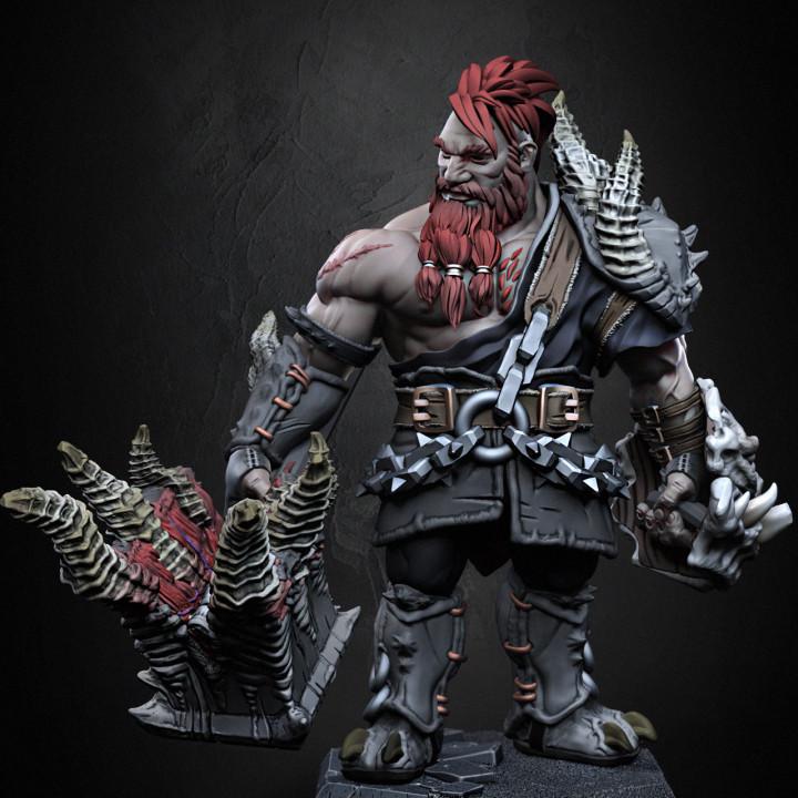 Dwarf Barbarian Miniature | Berserker Warrior | Unpainted Resin RPG ...