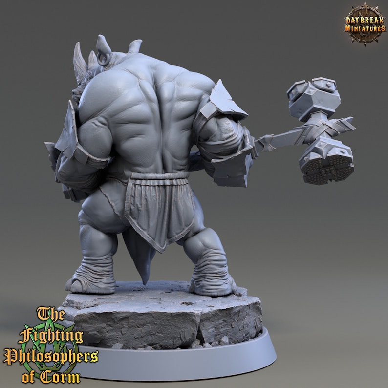 Rhinokin, Rhino-folk Warrior 4 Sizes /scales | D&D 5e Megaboss ...