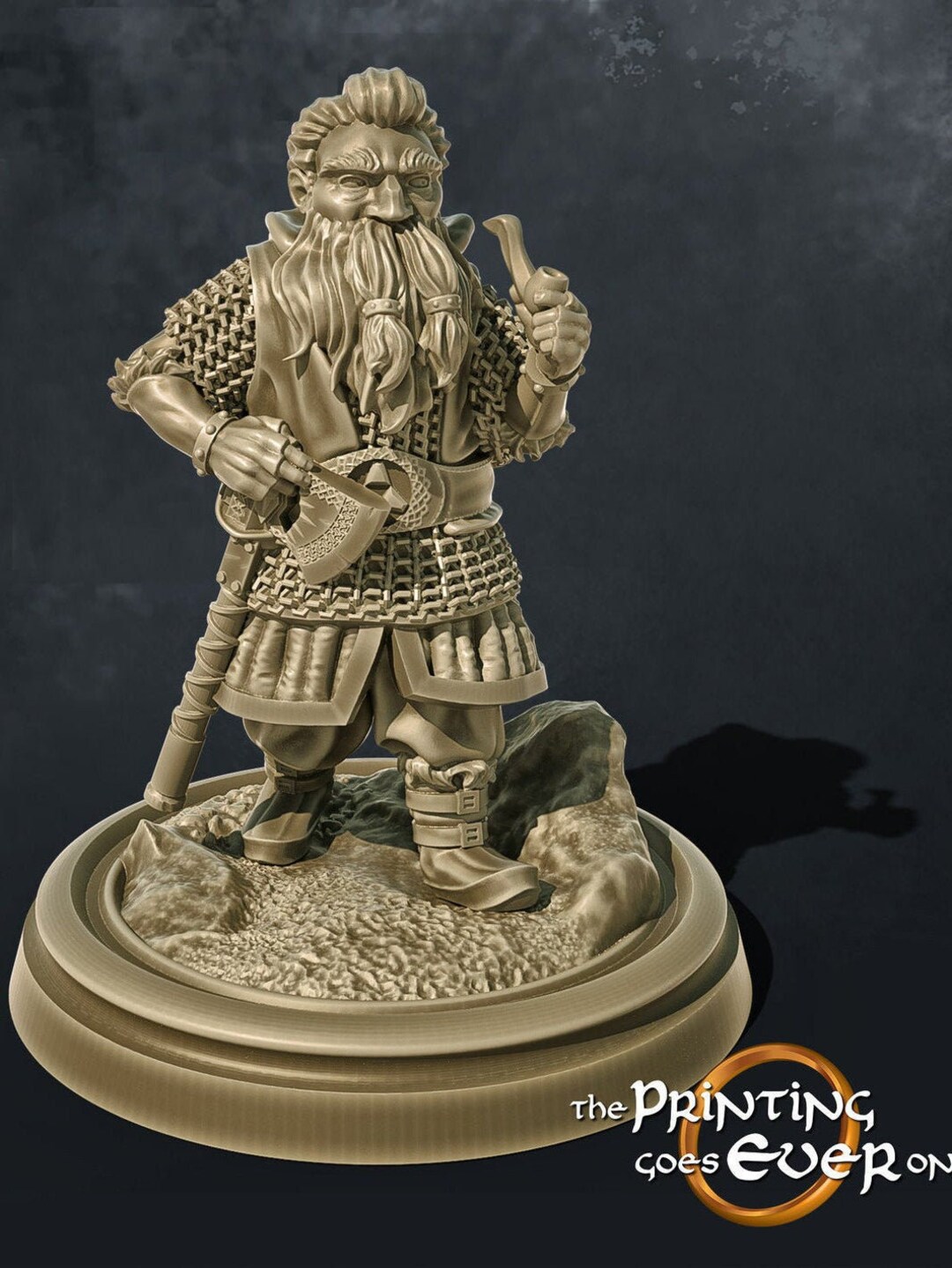 Dwarf Adventurer Miniature Dungeons and Dragons | 28mm, 32mm Scale ...