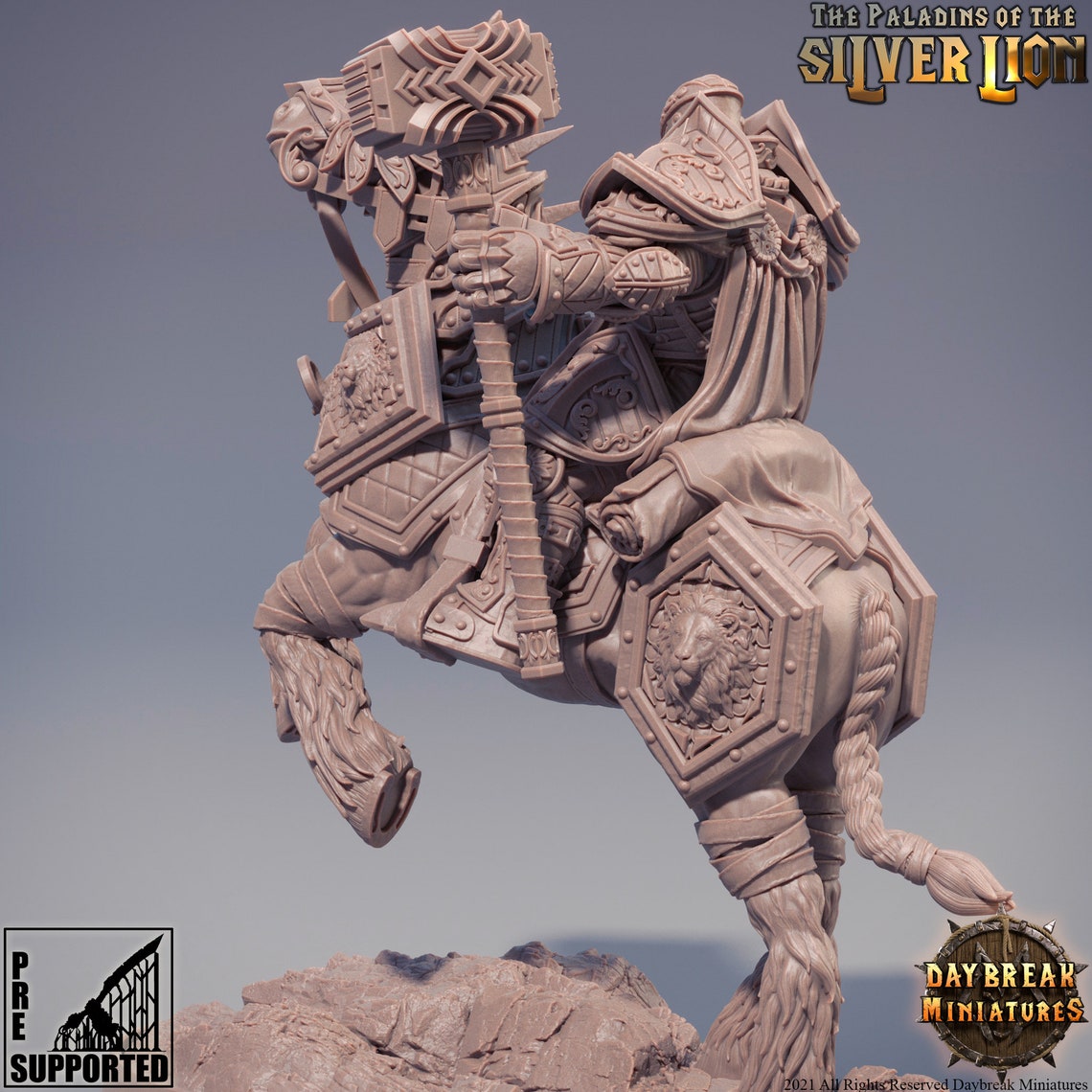 Paladin | Cavalier | Miniature | Heavy Armor | Dungeons and Dragons ...