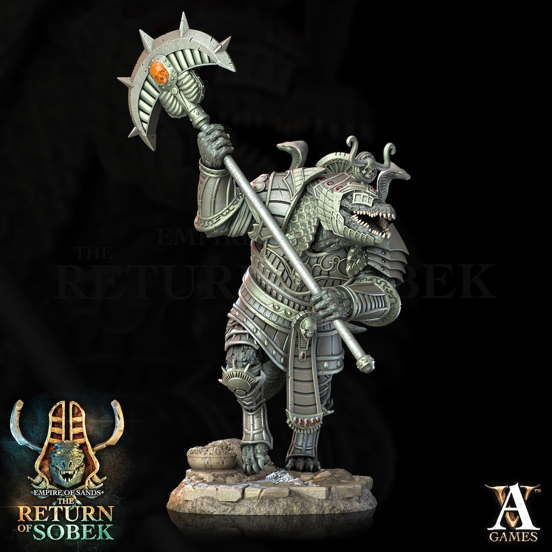 Lizardfolk Crocodilian Lizardman | 5 Sizes /scale Resin Miniature ...