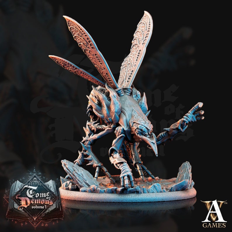 Chasme Fly Demon Insect Interrogator 65mm Tall 28mm 32mm Scale D&D ...