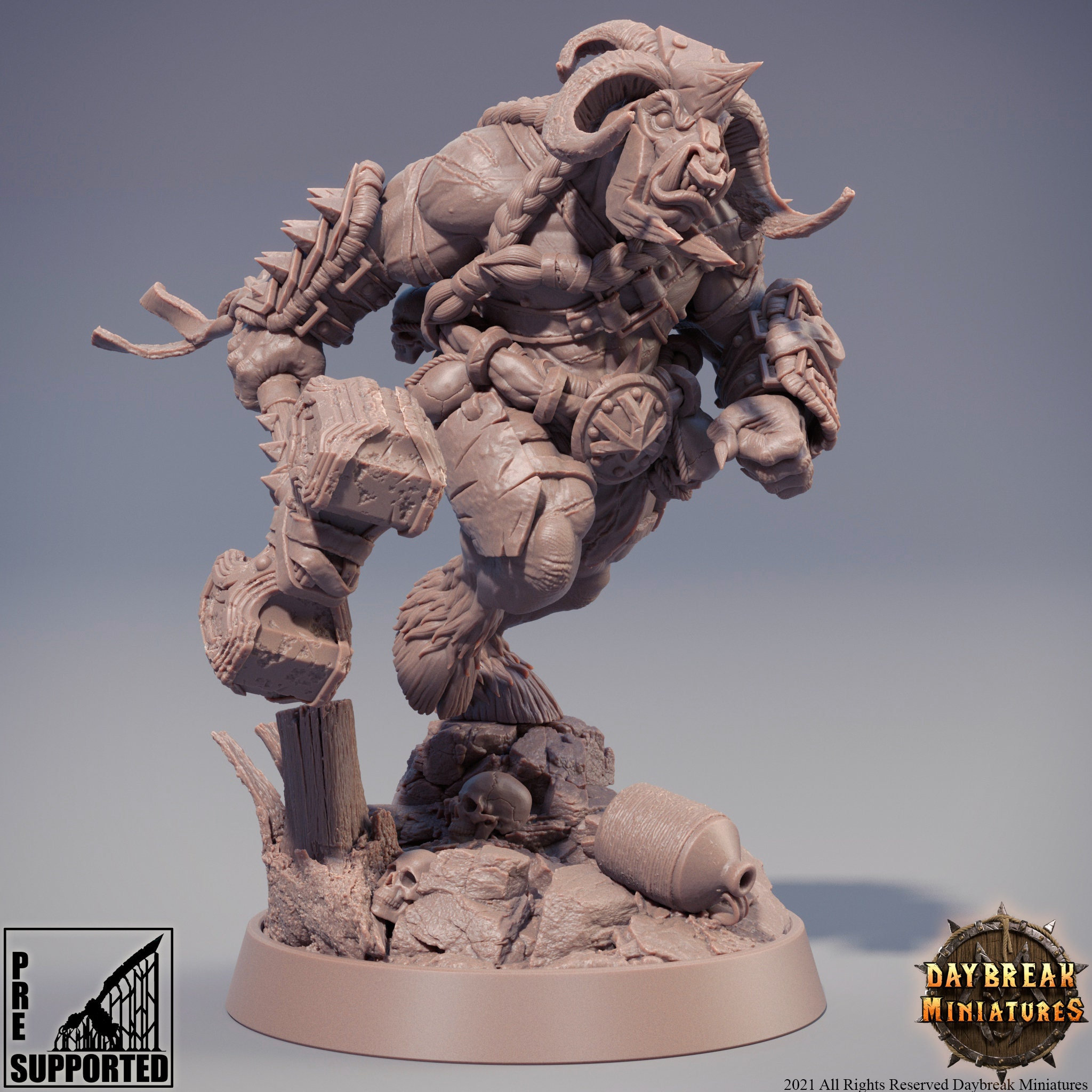 Beastman - Minotaur -yakfolk | 5 Sizes /scale Resin Miniature ...