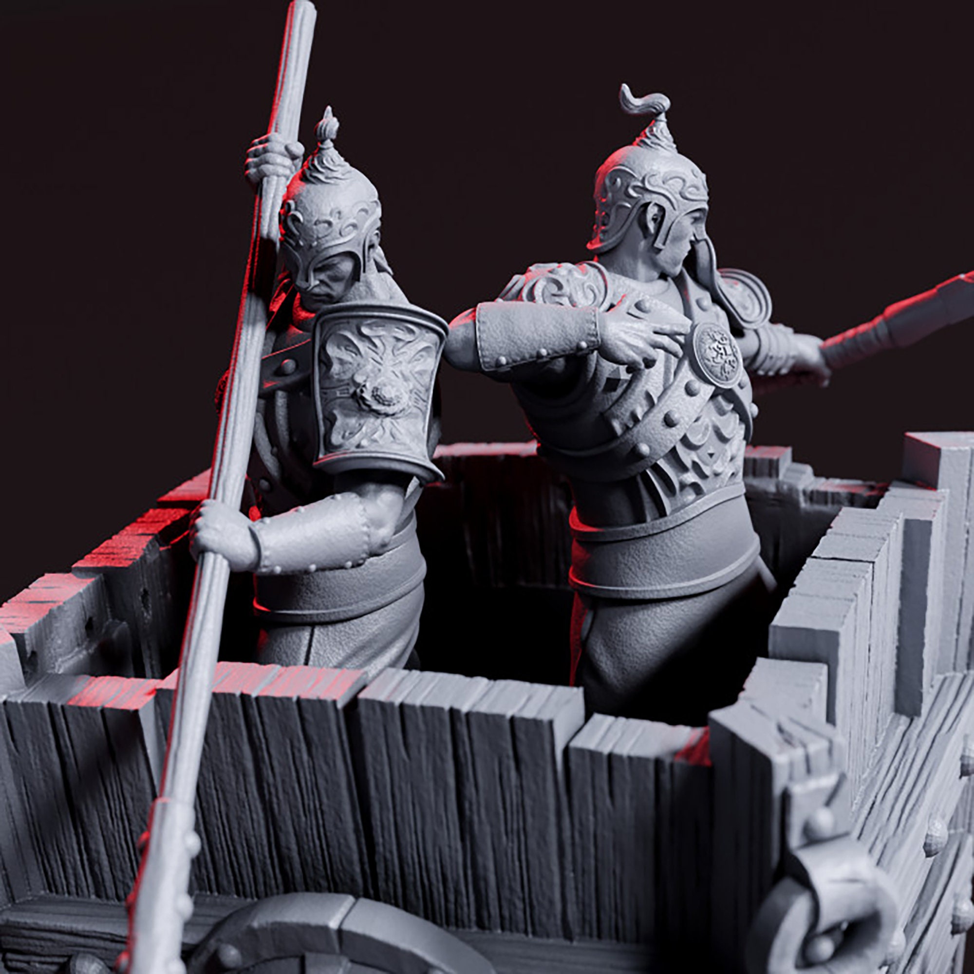 Battle Elephant With Three Warriors Dnd 5e Miniature 75mm - Etsy