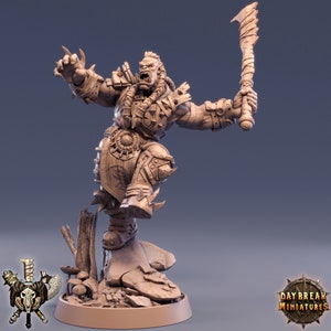 Orc Fighter Barbarian With Great-cleaver | Scales: 28mm | 32mm |54mm ...
