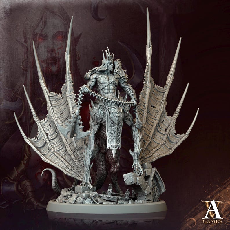 Vampire Lord Mutated Feral Spawn Miniature | 3 Sizes /scales | Undead ...