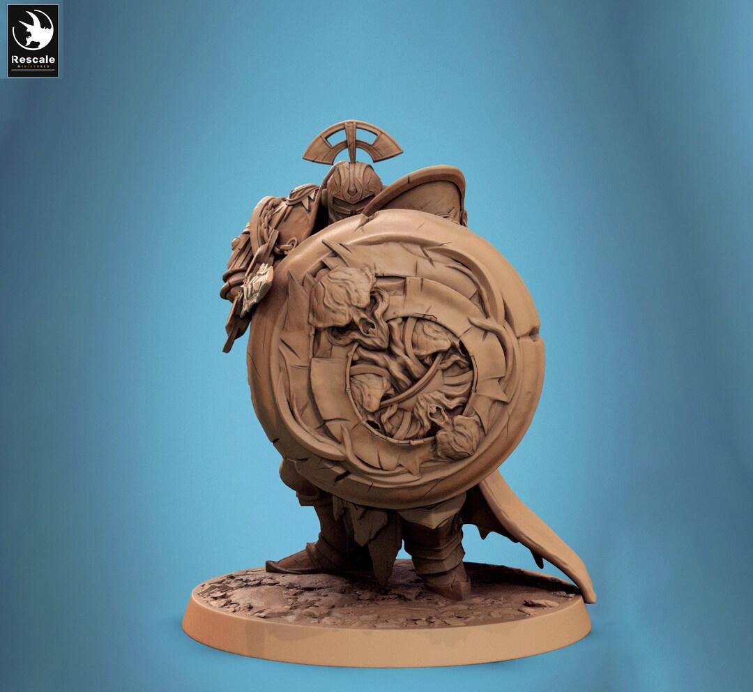 Paladin, Fighter, Sword N Shield PC/ NPC, Unpainted Miniature| 5 Sizes ...