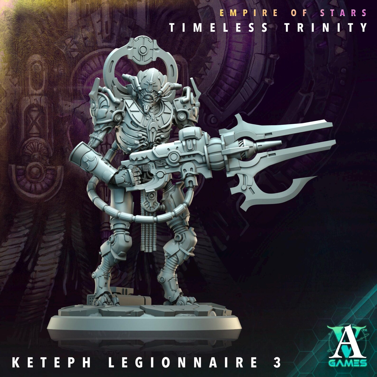 Sci-fi Miniature Robot Legionnaire, Timeless Trinity | 5 Base Sizes ...