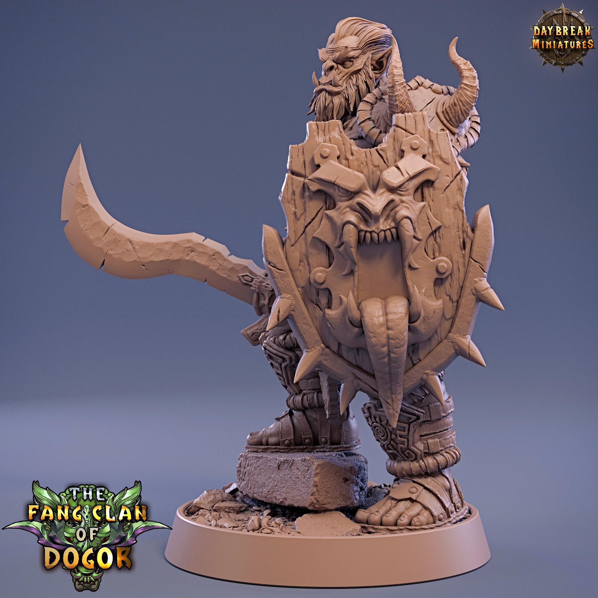 Bugbear Fighter Warrior Barbarian Sword Shield Miniature Dnd 5e ...
