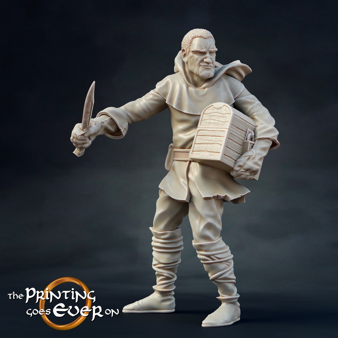 Human Rogue Thief Fighter Brigand | Miniature | 2 Sizes /scale ...