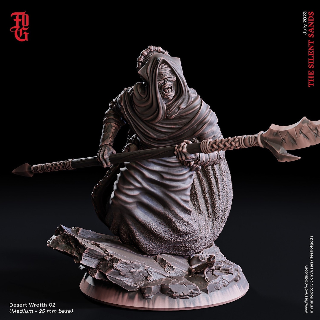 Desert Wraith Incorporeal Undead Lich Monster Miniature 28mm,32mm,54mm ...