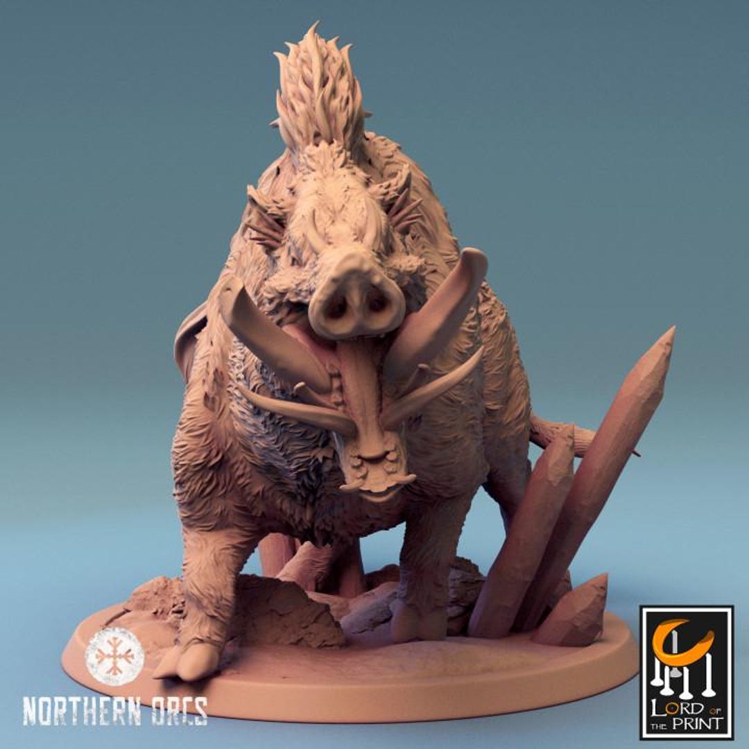Wild Boar and Giant Boar Miniatures | Dungeons and Dragons 5e | 28mm ...