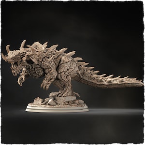Behemoth, Tarrasque (4 Sizes) D&D Miniature | 225mm Long, 80mm Height ...