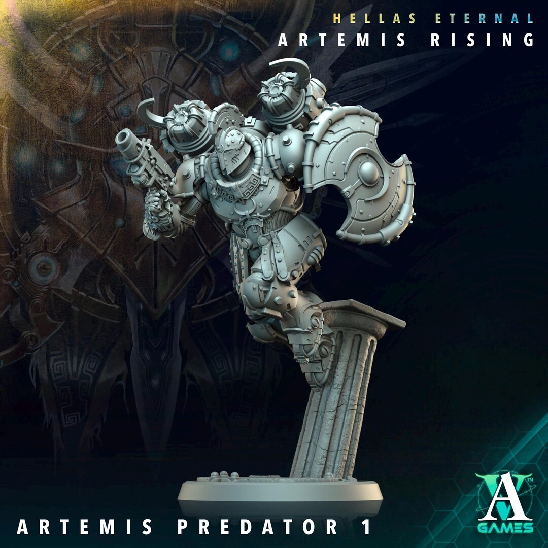 Sci-fi Miniature Space Knight, Hellas Eternal Artemis Predator | 5 ...