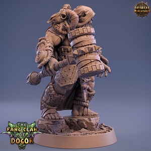 Bugbear Fighter Warrior Barbarian Battle Hammer Scales 28mm32mm 75mm ...