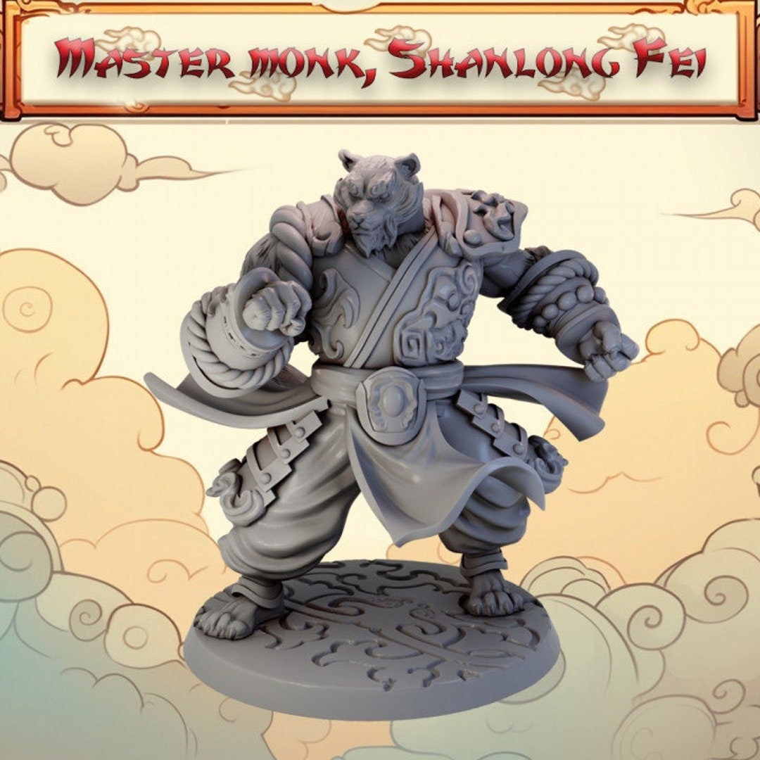 Tigerfolk Monk Way of the Open Hand, Leonin, Tabaxi | 5 Sizes /scales ...