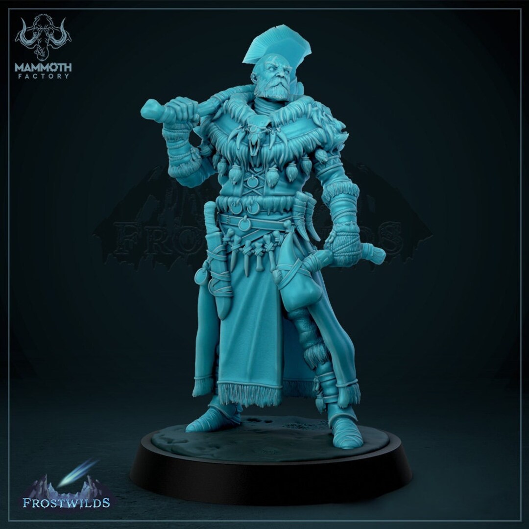 Human Ranger Fighter Barbarian PC / NPC Unpainted |5 Sizes /scale |D&D ...