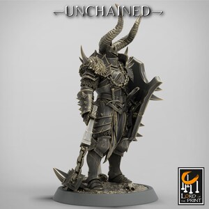 Fighter Flail, Light Soldier, Oathbreaker Paladin, Unpainted Miniature ...