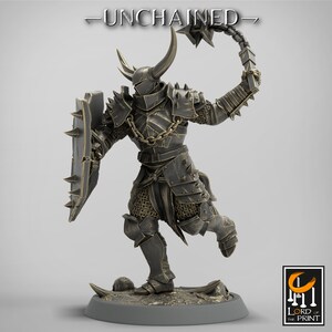 Fighter Flail, Light Soldier, Oathbreaker Paladin, Unpainted Miniature ...