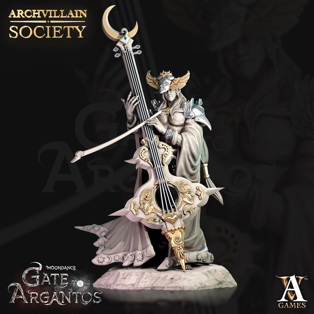 Moon Elf Bard, Eladrin Unpainted Resin PC, NPC | 28mm, 32mm,54mm,75mm ...