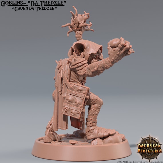 Goblin warlock mage miniature Dungeons and dragons 9th Age RPG tabletop ...
