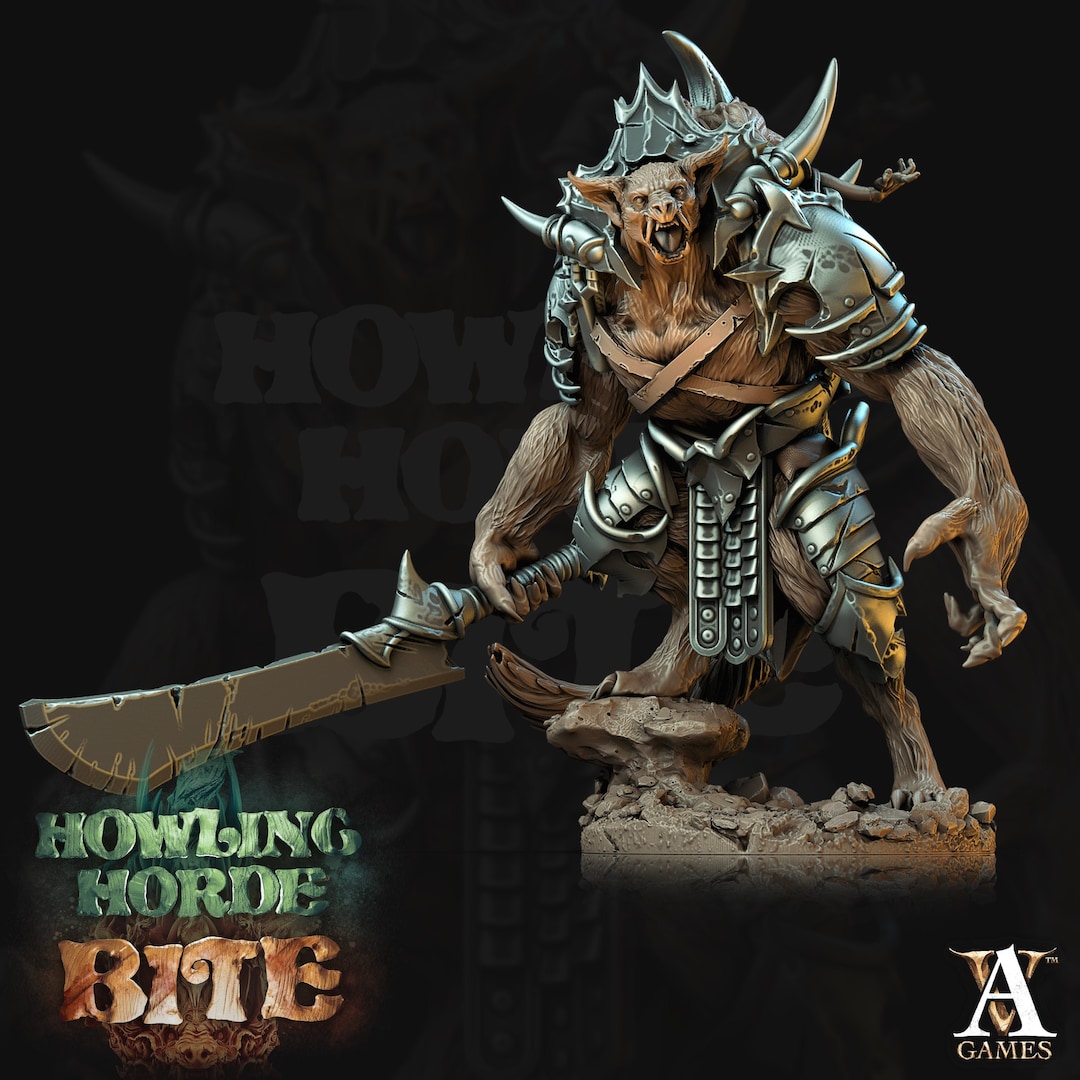 Gnoll Brute With Sword | Resin Miniature | Dungeons and Dragons | 28mm ...