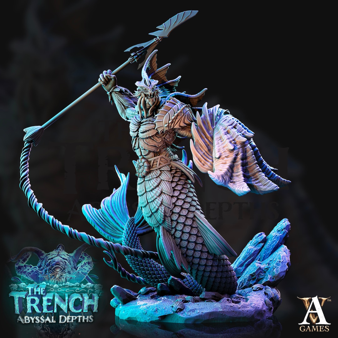 Merrow - | Resin Miniature | Dungeons and Dragons Miniatures ...