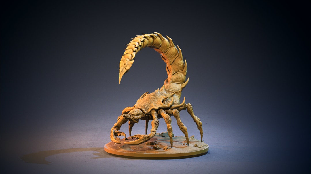 Giant Scorpion 100mm Long/ 28mm, 32mm Scale| - Minis - D&D Desert of ...