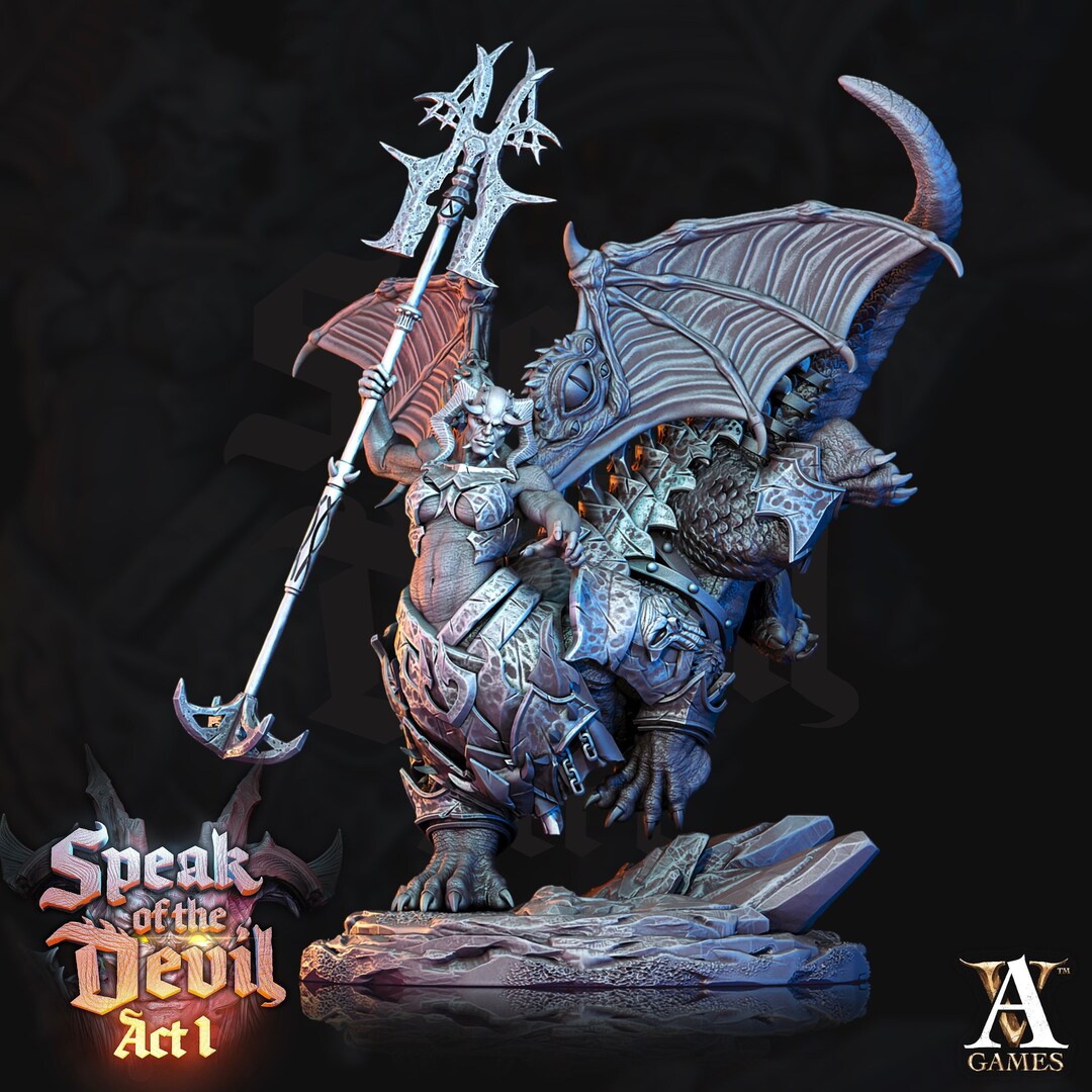 Demon Ogre Devil | 105mm Tall | 28mm/ 32mm Scale (large and Huge ...