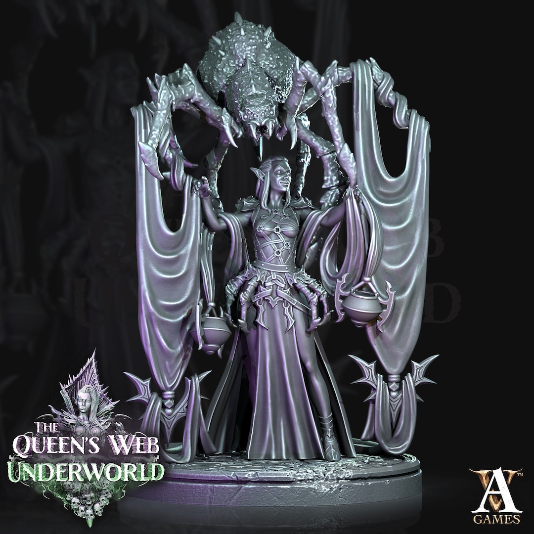 Drow High Priestess of Loth -dark Elf Female Cleric |5 Sizes /scales ...