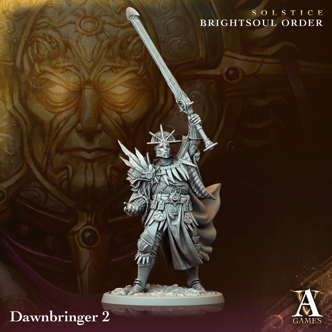 Goliath Paladin Cleric Fighter Knight Unpainted Miniature | 5 Sizes ...